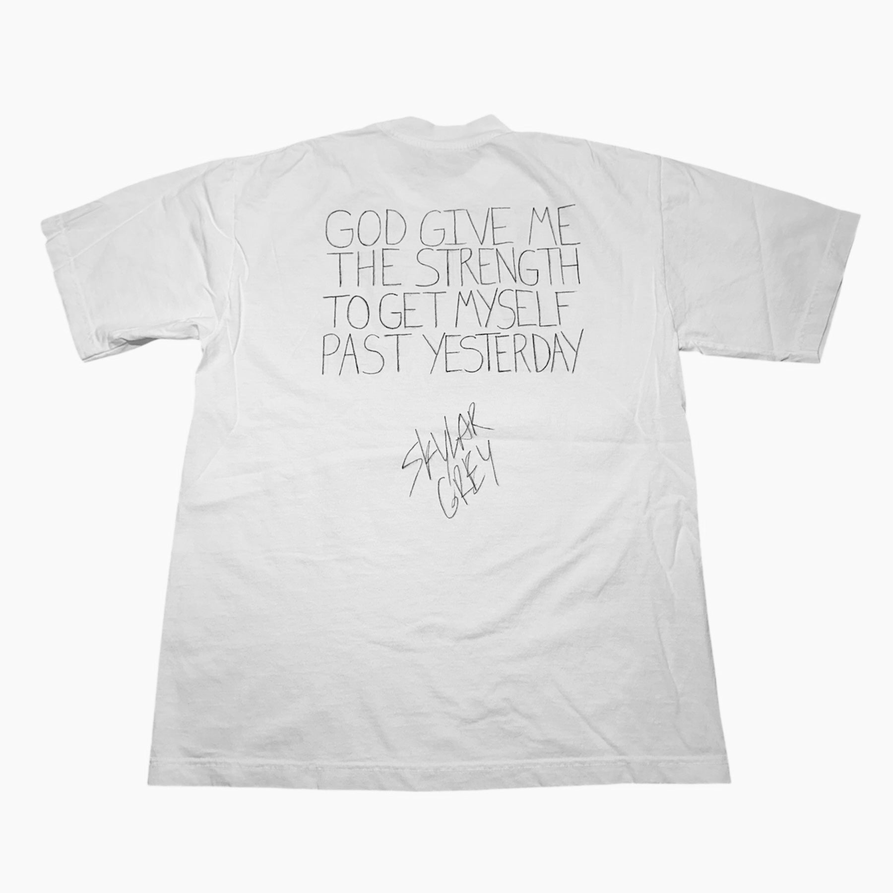 1/1 Handwritten Lyric Tee (Drop 2.0) : "Past Yesterday" #4 – Skylar ...